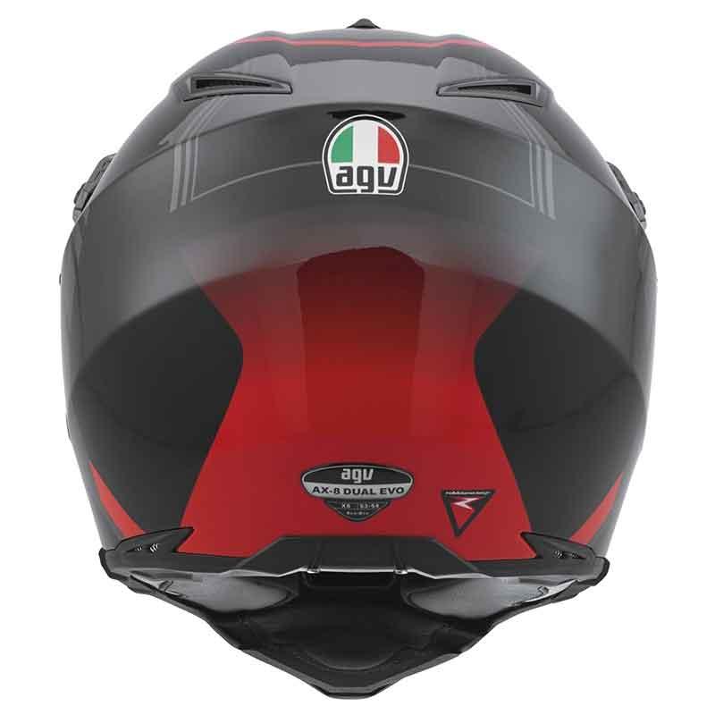 AGV AX-8 DUAL EVO GT Helmet Black/Silver/Red - MX1 Canada